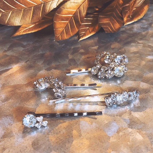 Accessories | Vintage Hair Pins Geometric Gems 2 | Poshmark